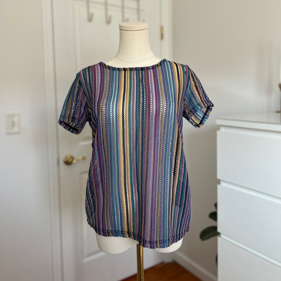 Tops | Netted Tshirt | Poshmark